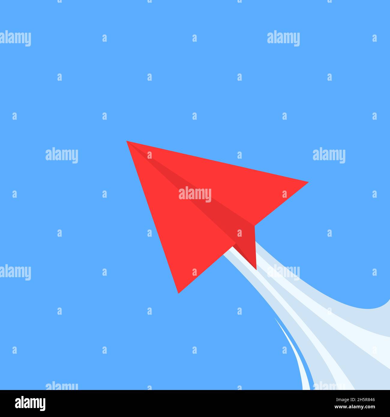 Start up vector paper plane launch business, startup graphic concept ...