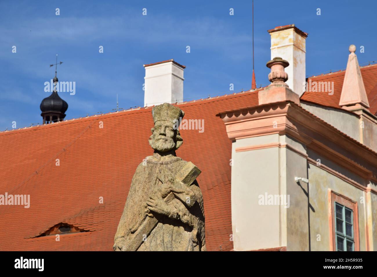 The Plasy Monastery, the large complex of monastery, castle and ...