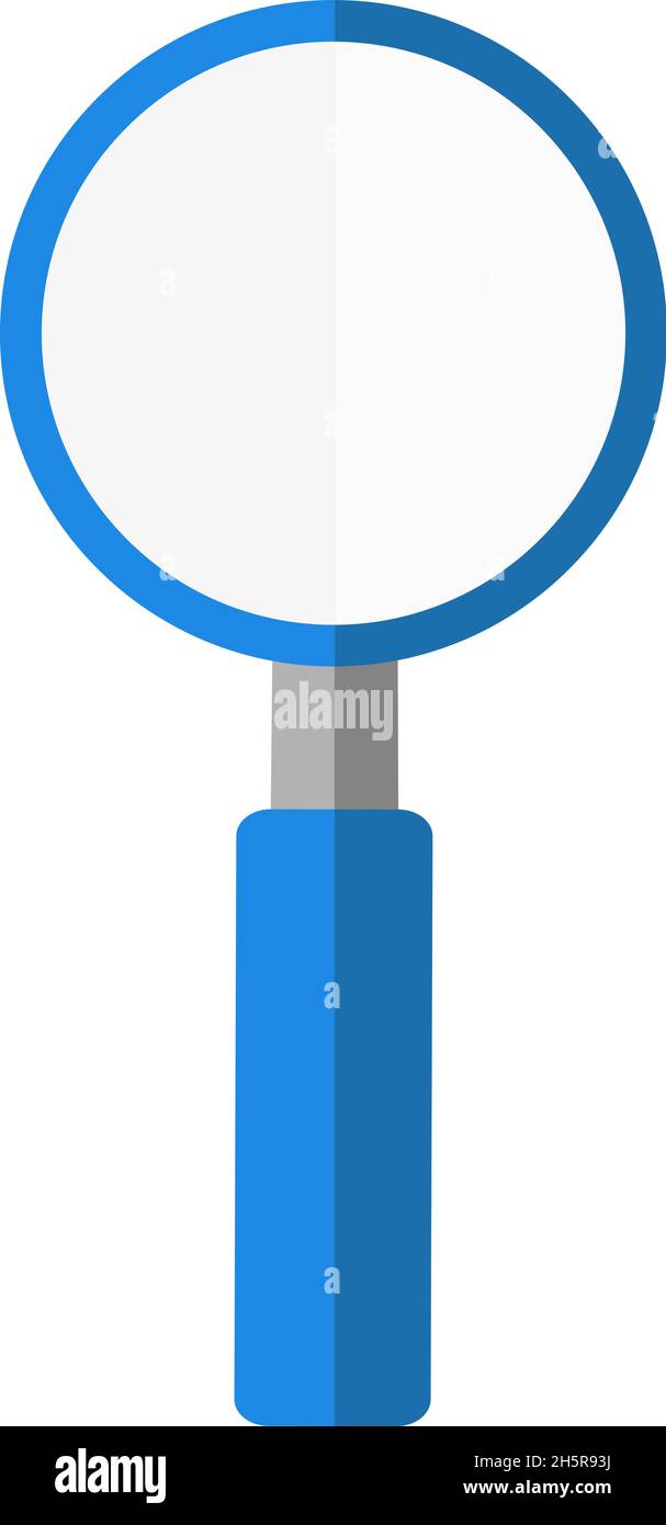 magnifier flat icon isolate on white background, vector Stock Vector ...