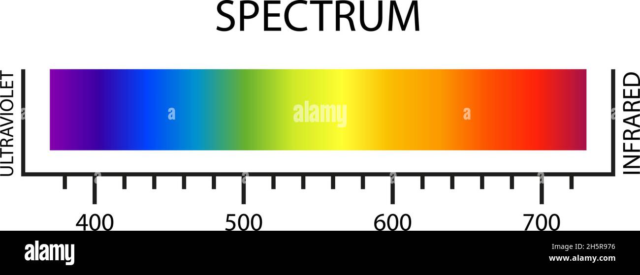 spectrum table color palette on a white background Stock Vector Image ...
