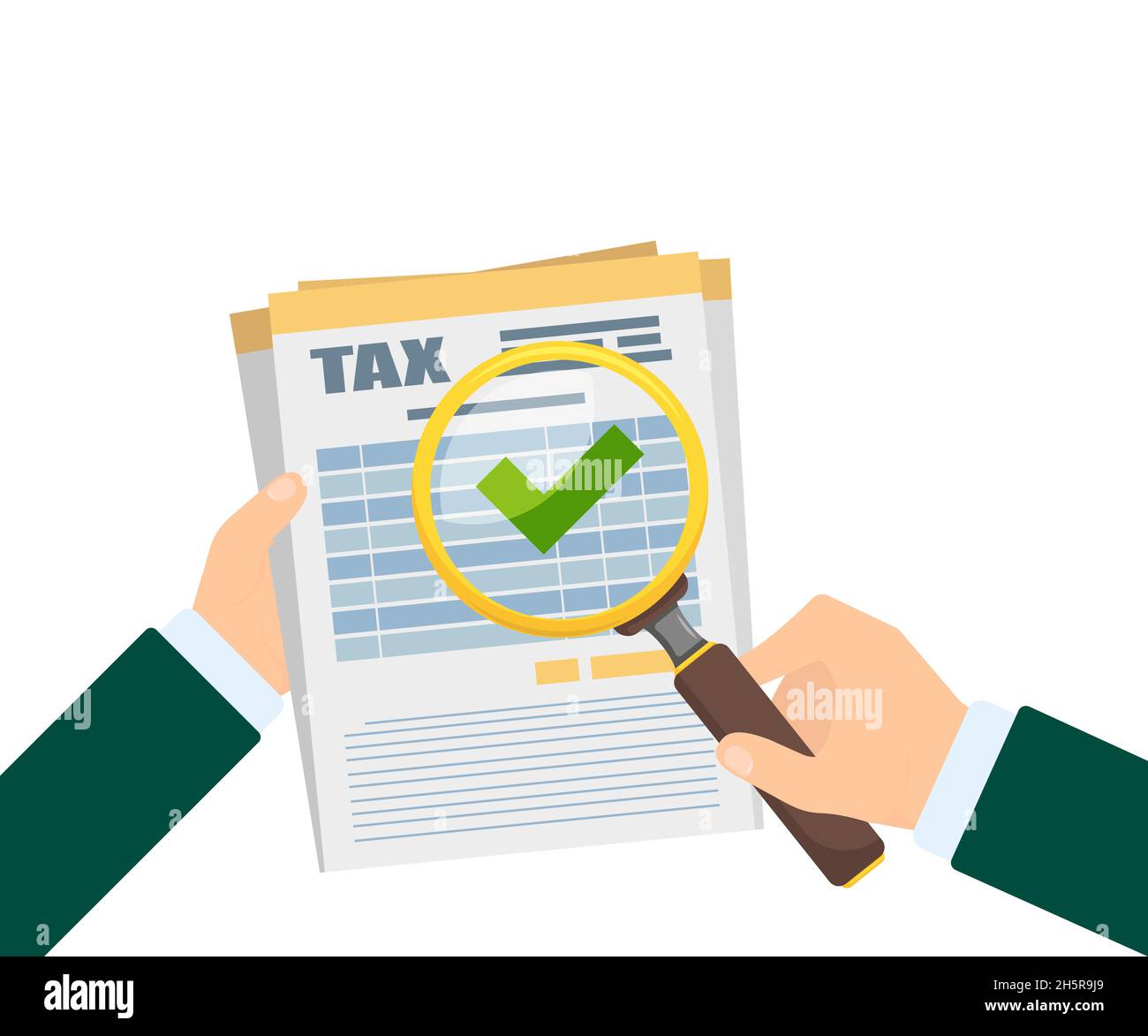 Tax investigation Stock Vector Images - Alamy