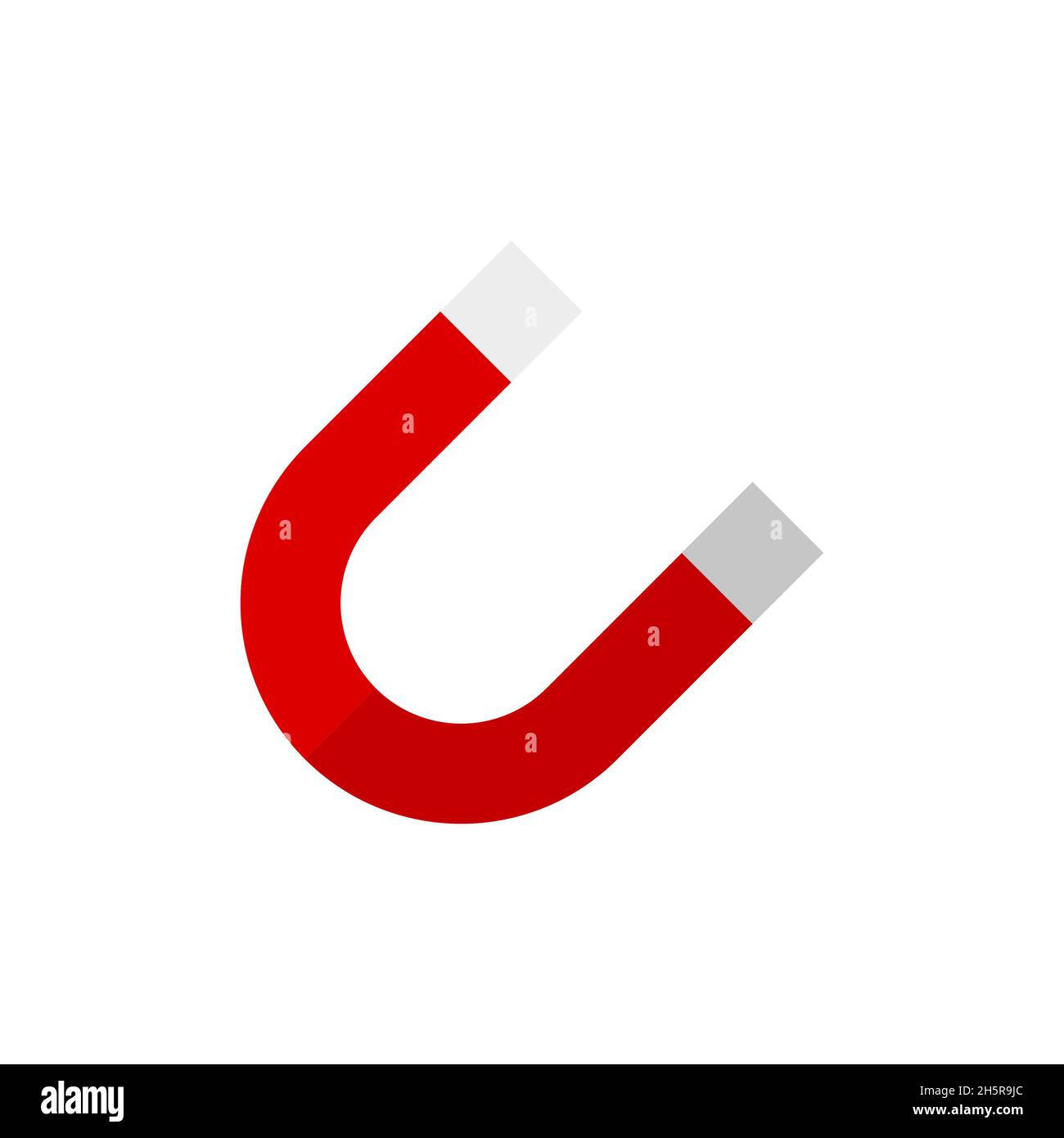 magnet symbol colored icon in flat style, vector Stock Vector Image ...