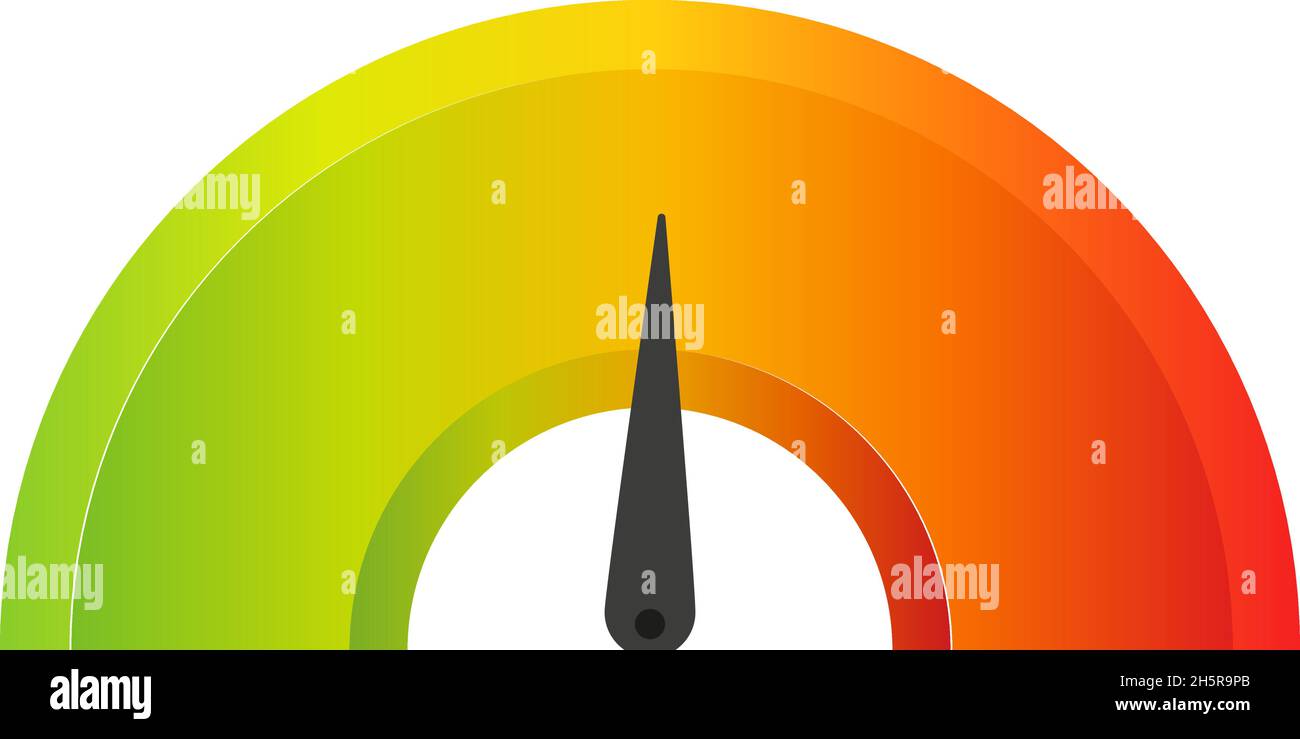 speedometer quality assessment in flat style, gradient vector Stock ...