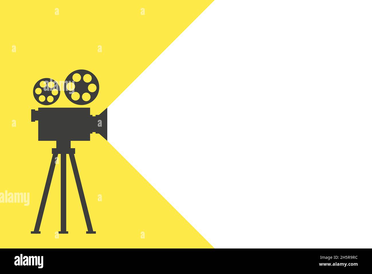 old retro movie and film, background in flat style Stock Vector Image ...