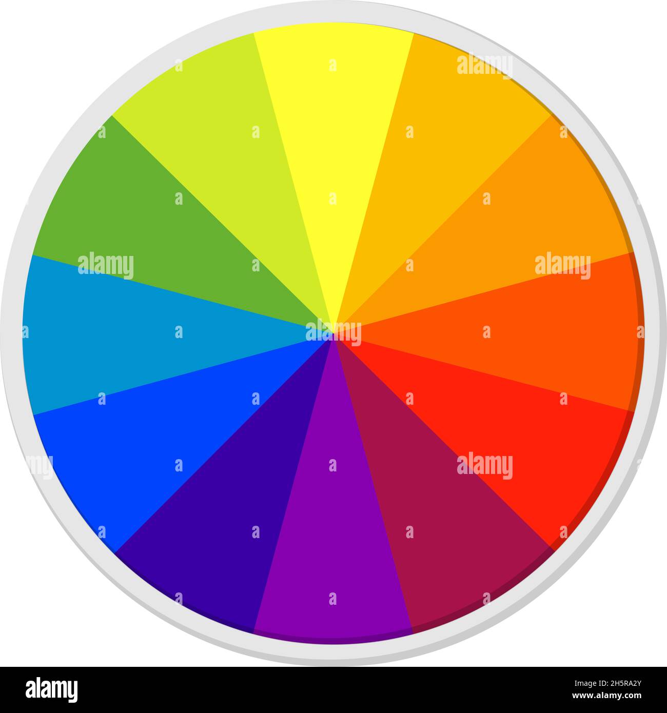 color scheme circle combination in flat, vector illustration Stock ...