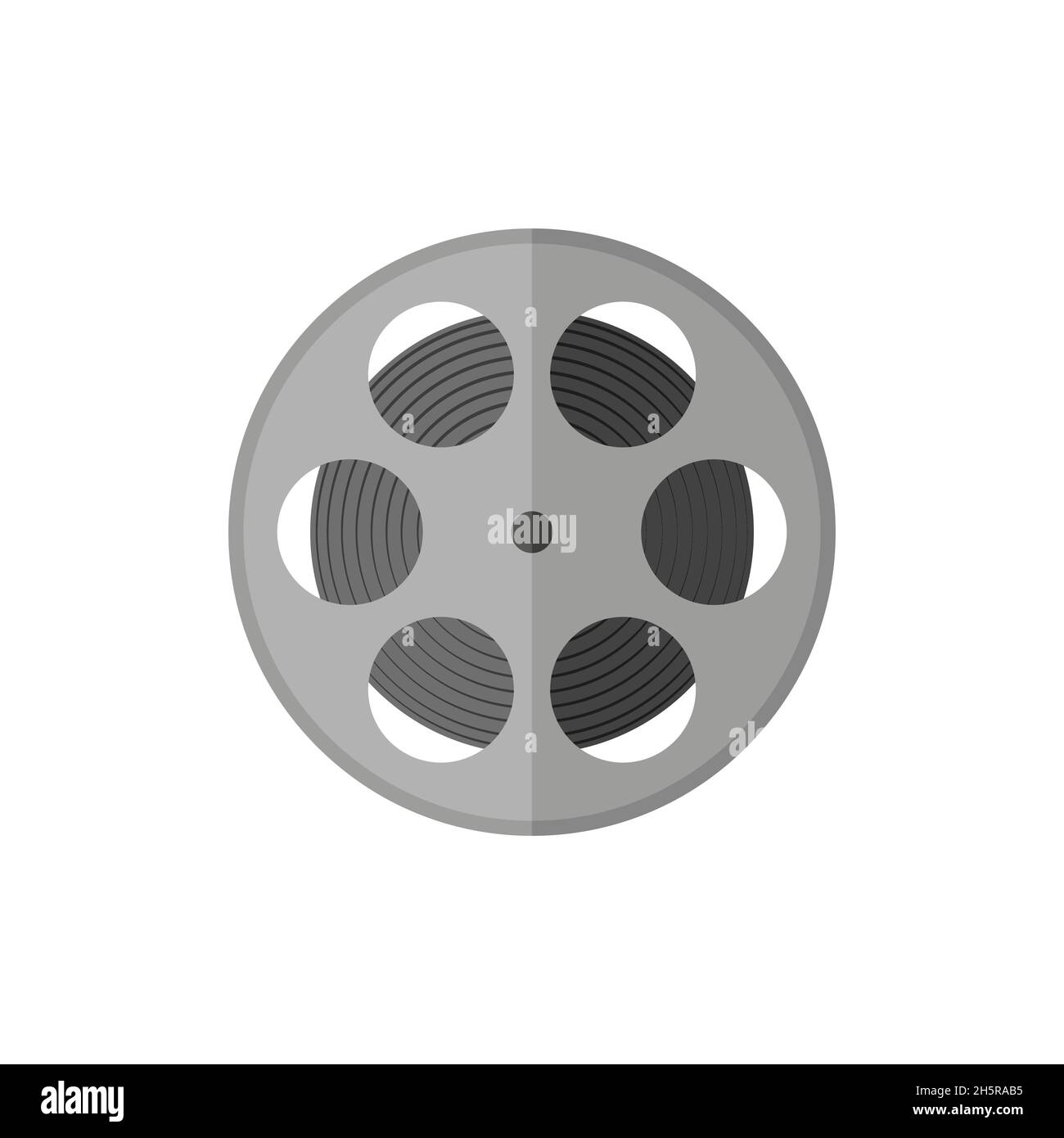 Movie reel in flat Cut Out Stock Images & Pictures - Alamy