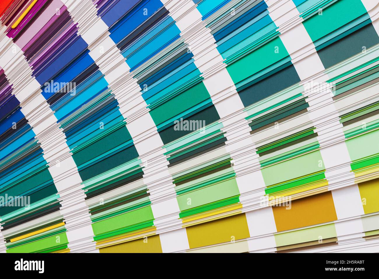 Designer Color palette close-up, guide of paint samples catalog Stock ...