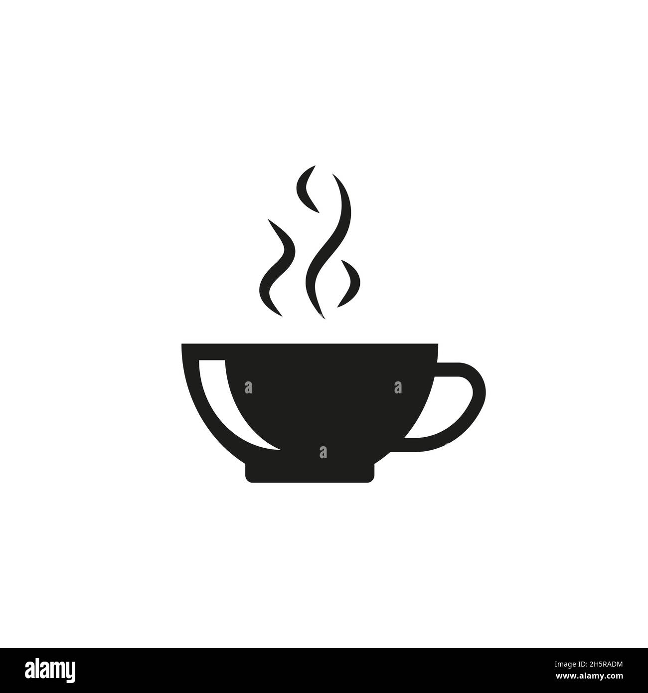 coffee cup icon isolate on white background, vector Stock Vector Image ...