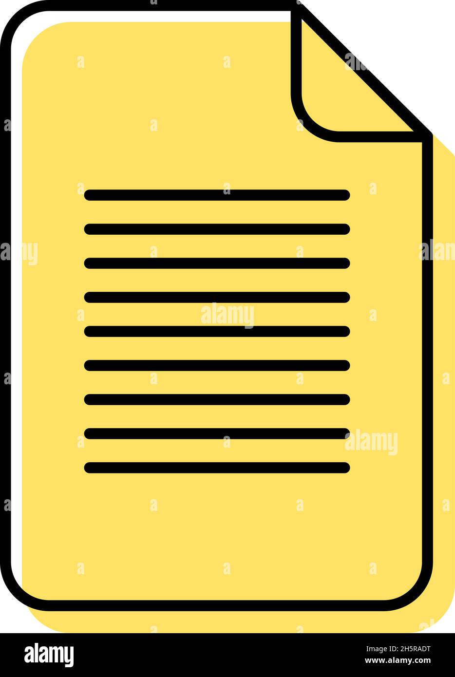 Note on documents Stock Vector Images - Alamy