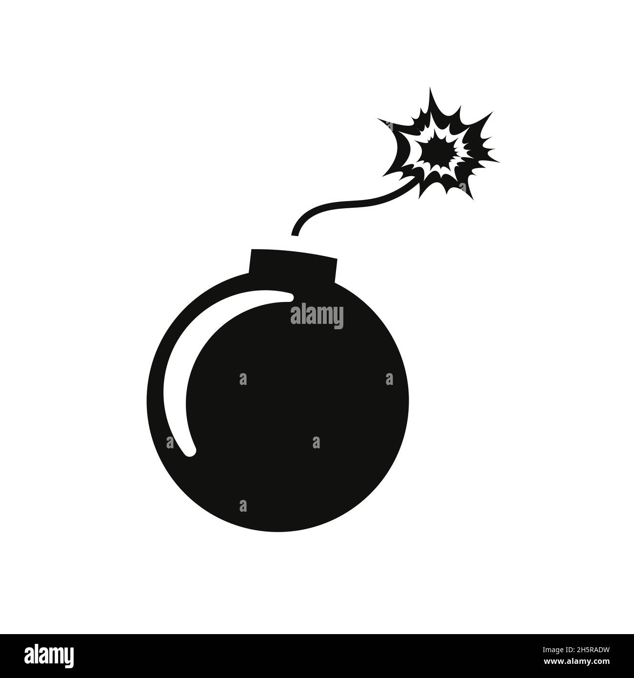 bomb icon isolate on white background, vector illustration Stock Vector ...