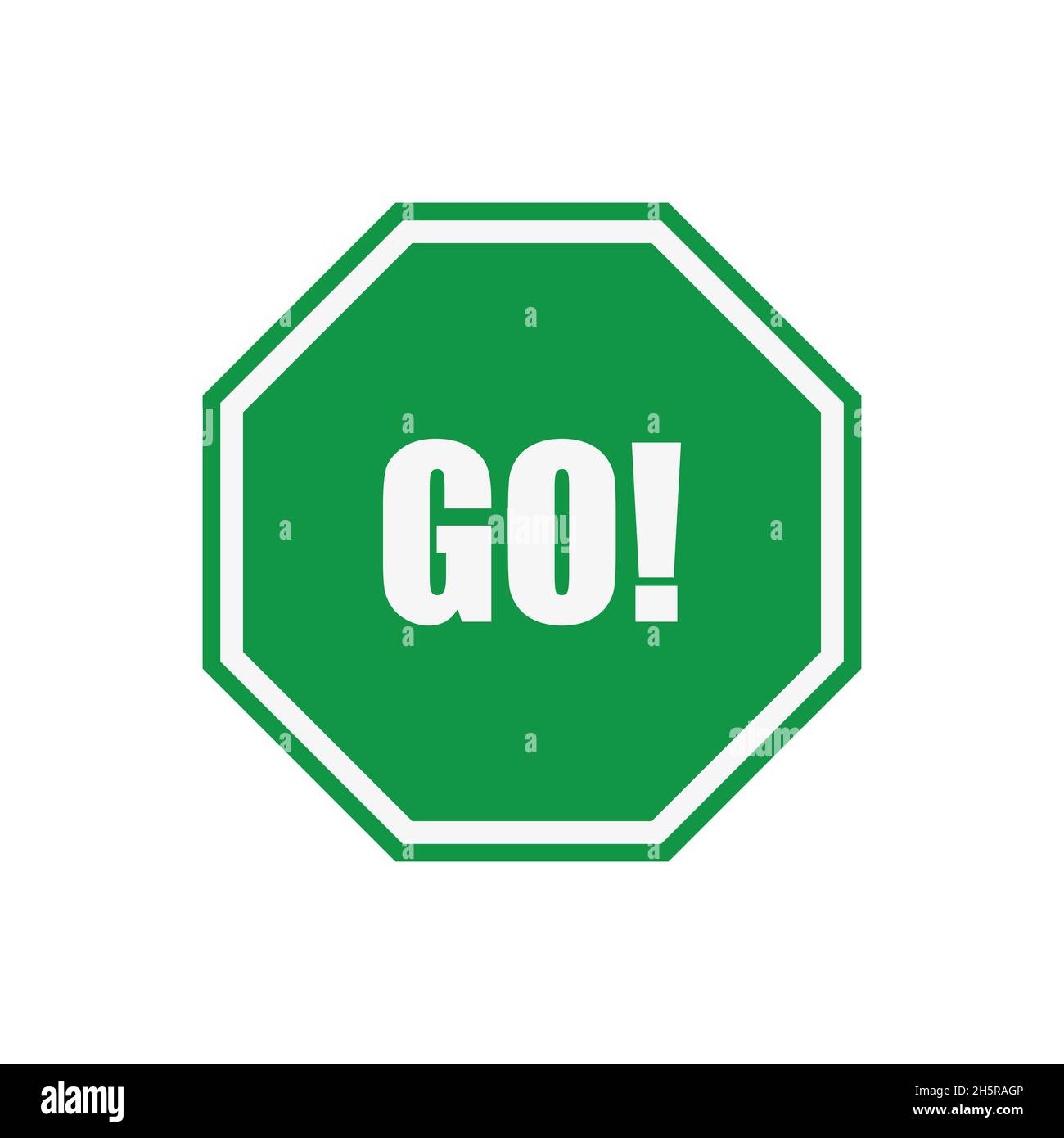 Cartoon Go Sign
