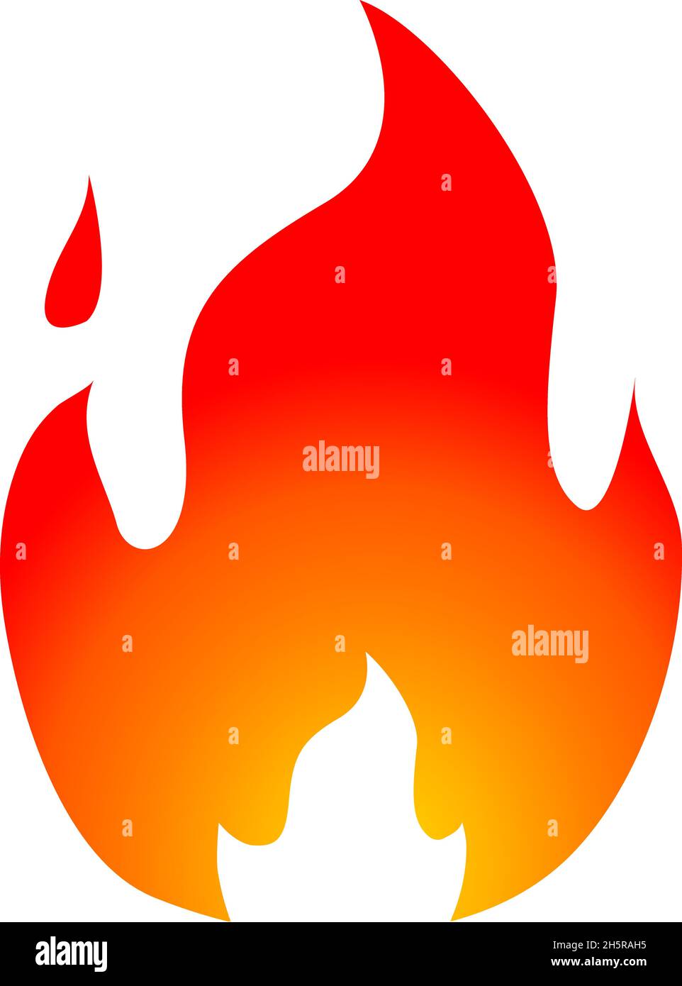 gradient fire icon in flat style, isolate vector Stock Vector Image ...