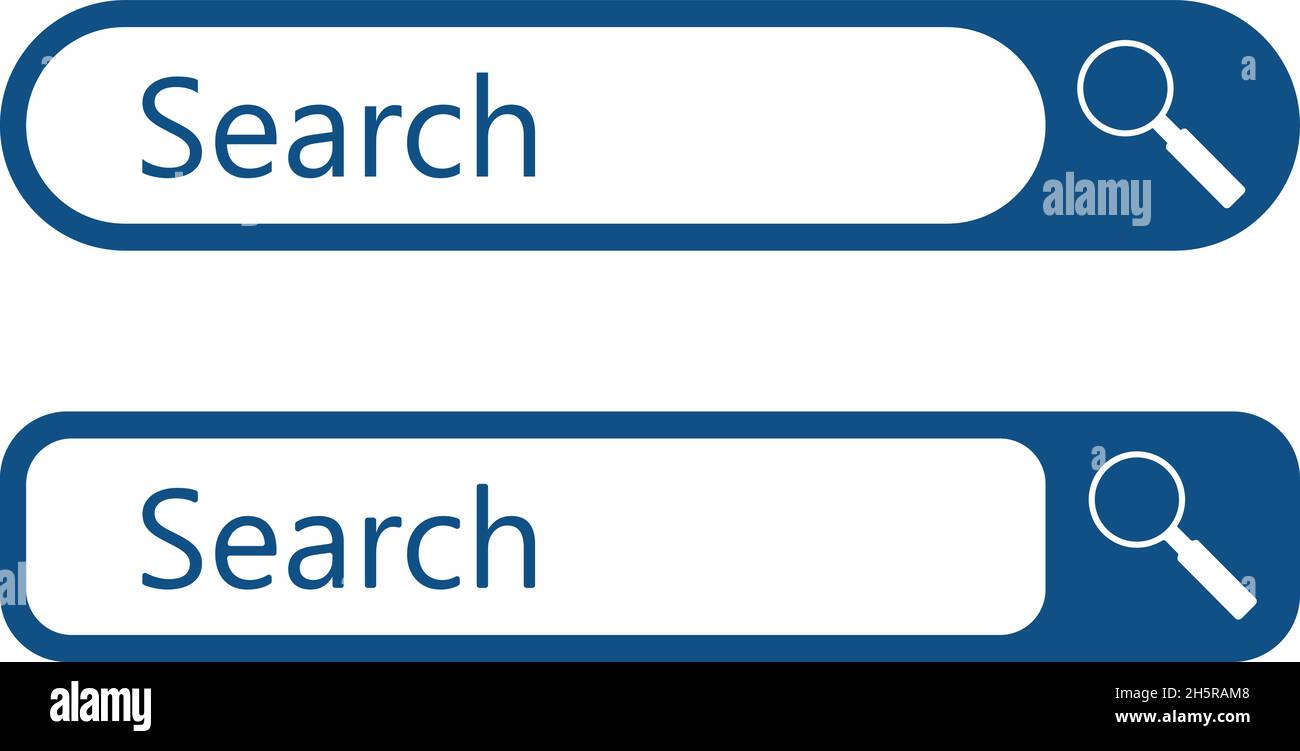 Search bar in flat Cut Out Stock Images & Pictures - Alamy