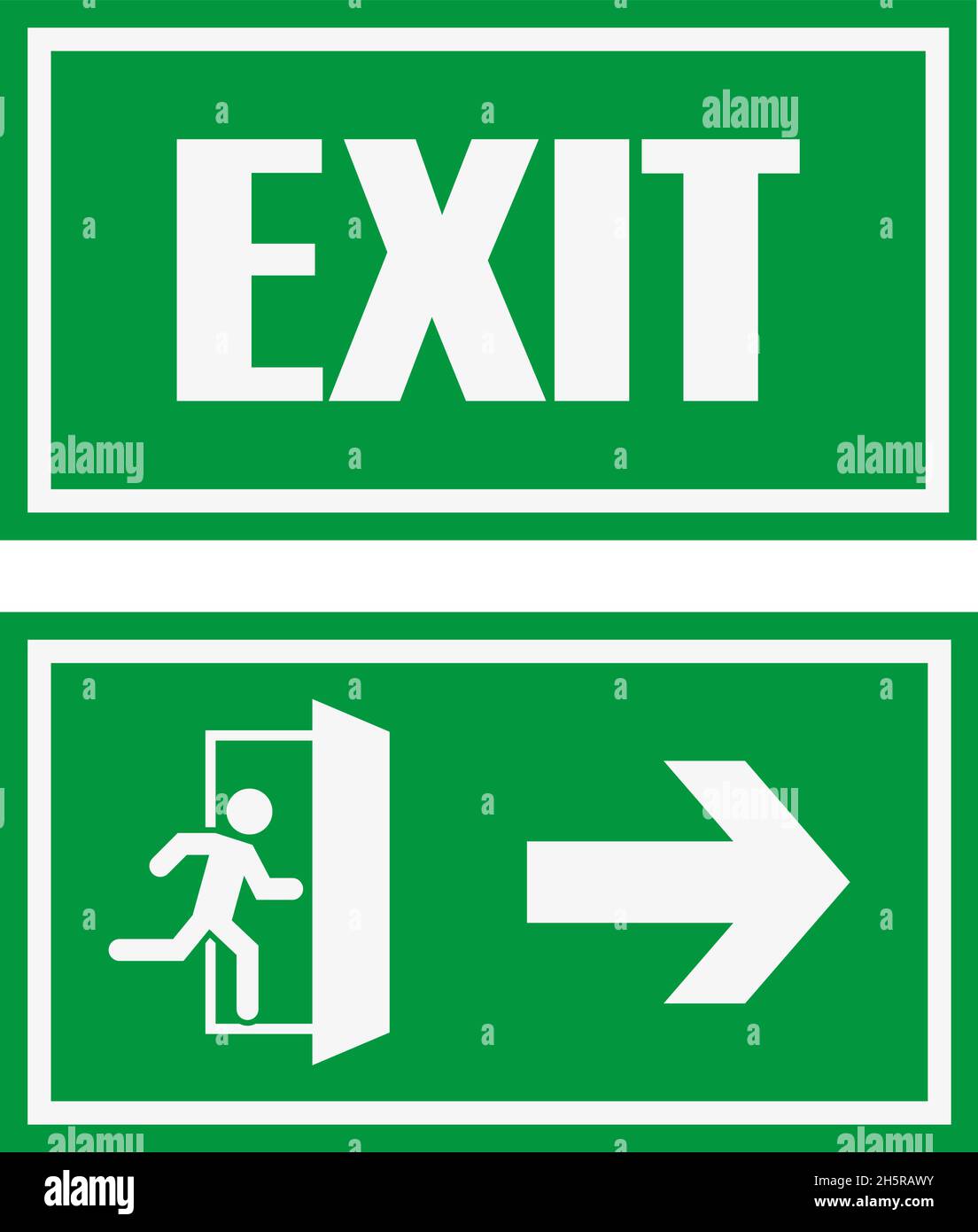 fire exit green symbol a flat style, vector Stock Vector Image & Art ...