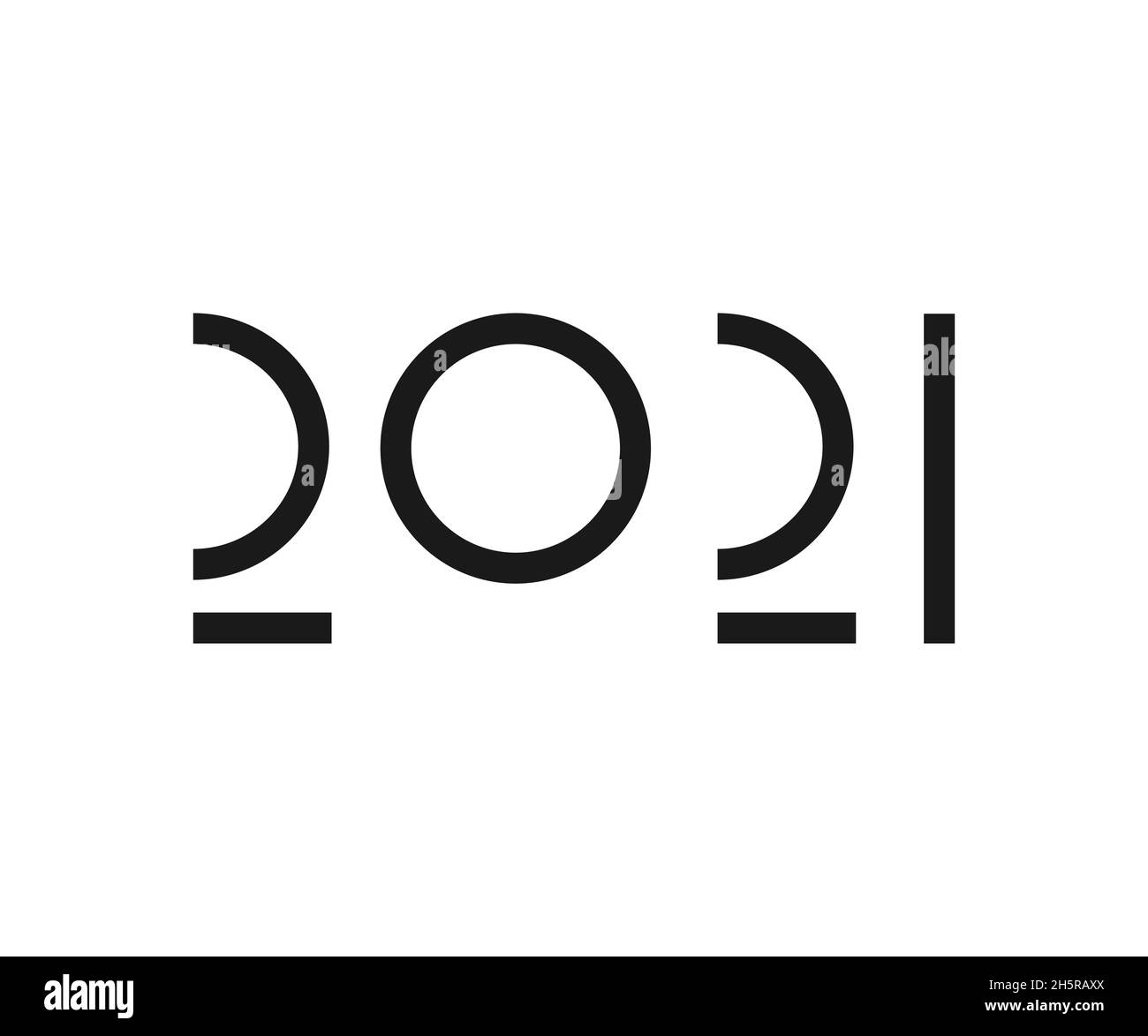 Invitation with 2021 icon sign. Graphic vector illustration. Vector new ...