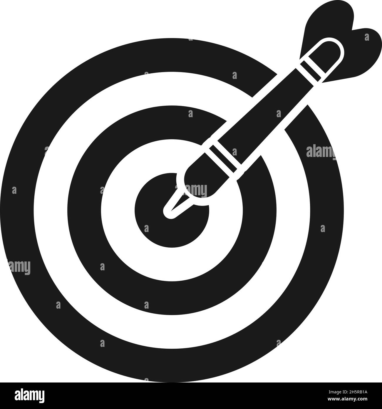 target with dart isolated icon on white bacground, vector illustration ...