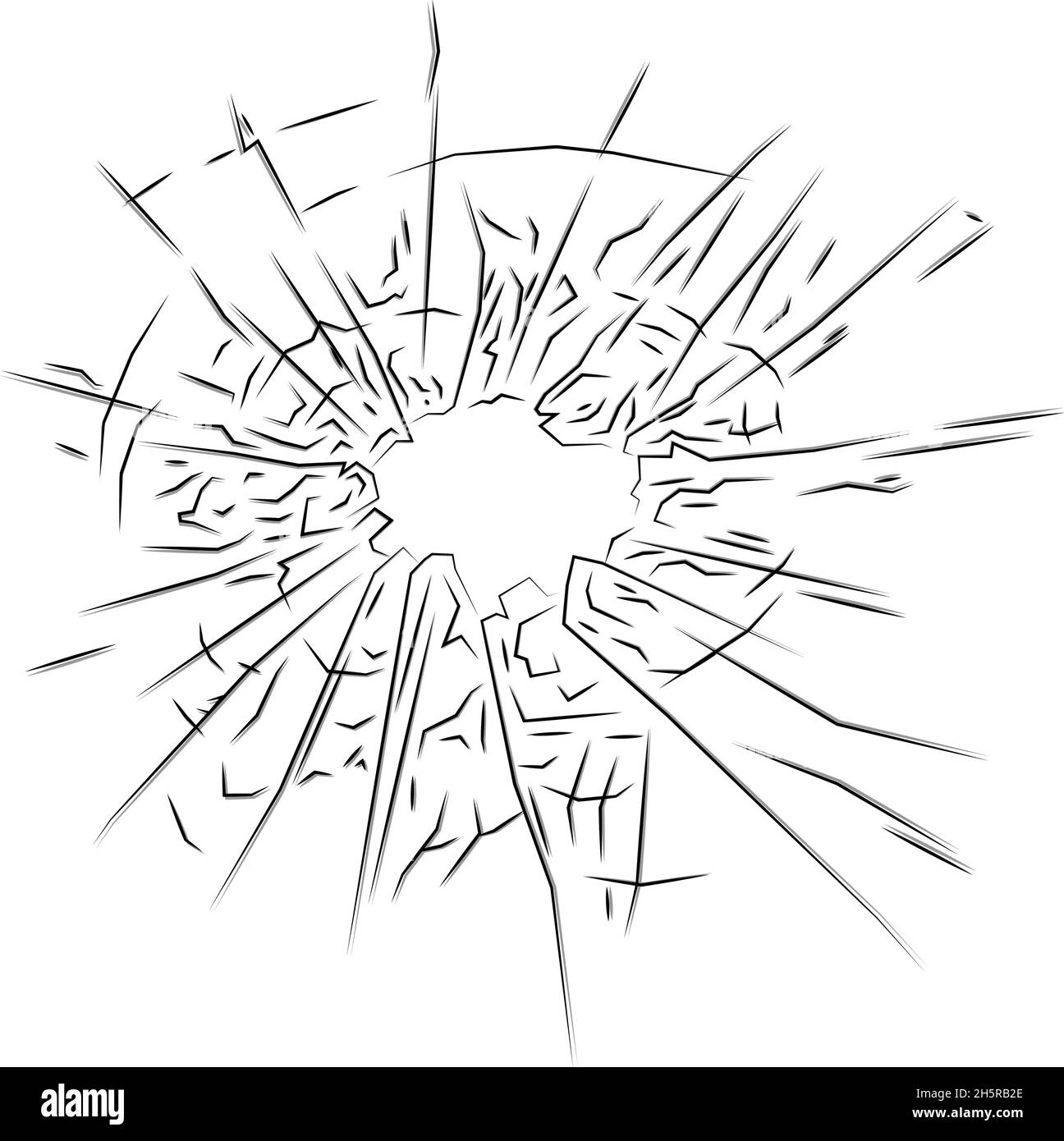 Broken glass icon on Stock Vector Images - Alamy