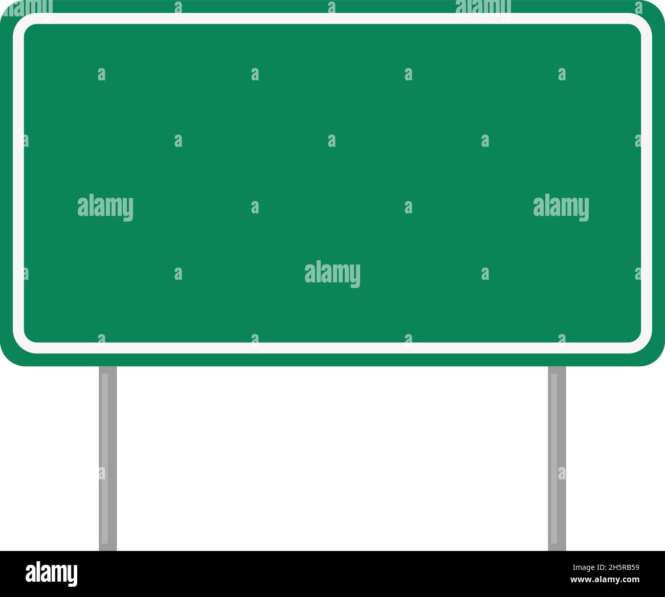 road sign green in flat style, vector illustration Stock Vector Image ...