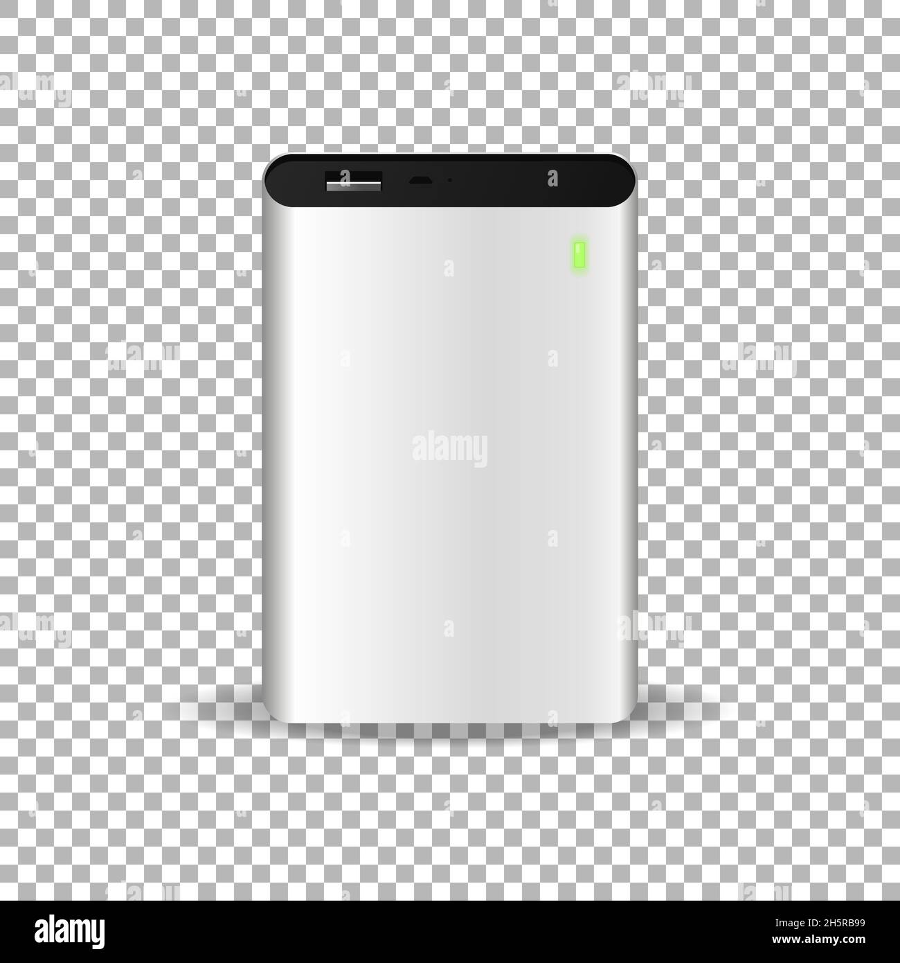 Powerbank realistic flat vector isolated gadget charger, power bank ...