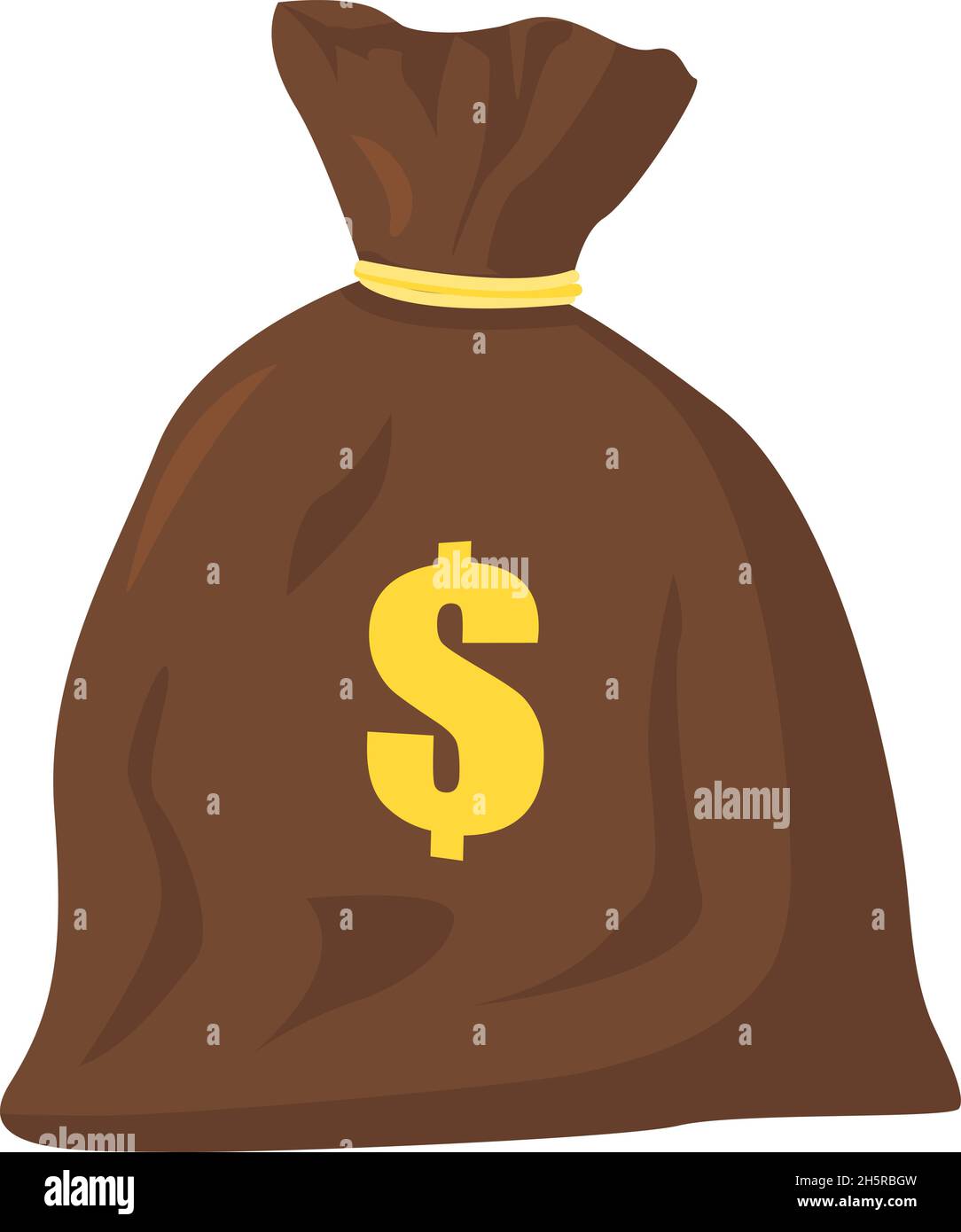 money bag color icon in flat style, vector Stock Vector Image & Art - Alamy
