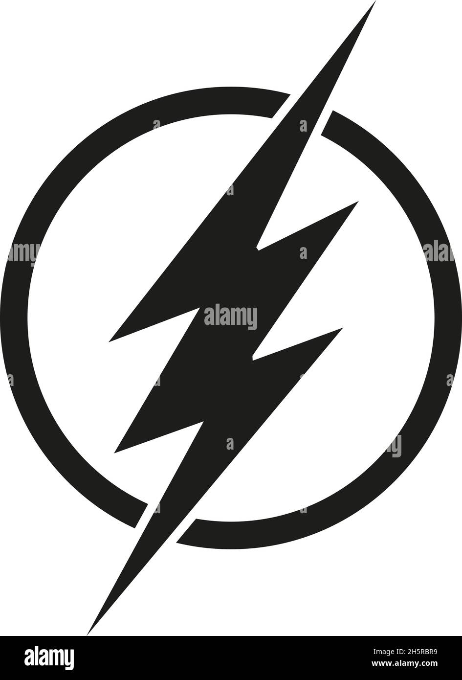 power lightning icon isolate on white background, vector Stock Vector ...