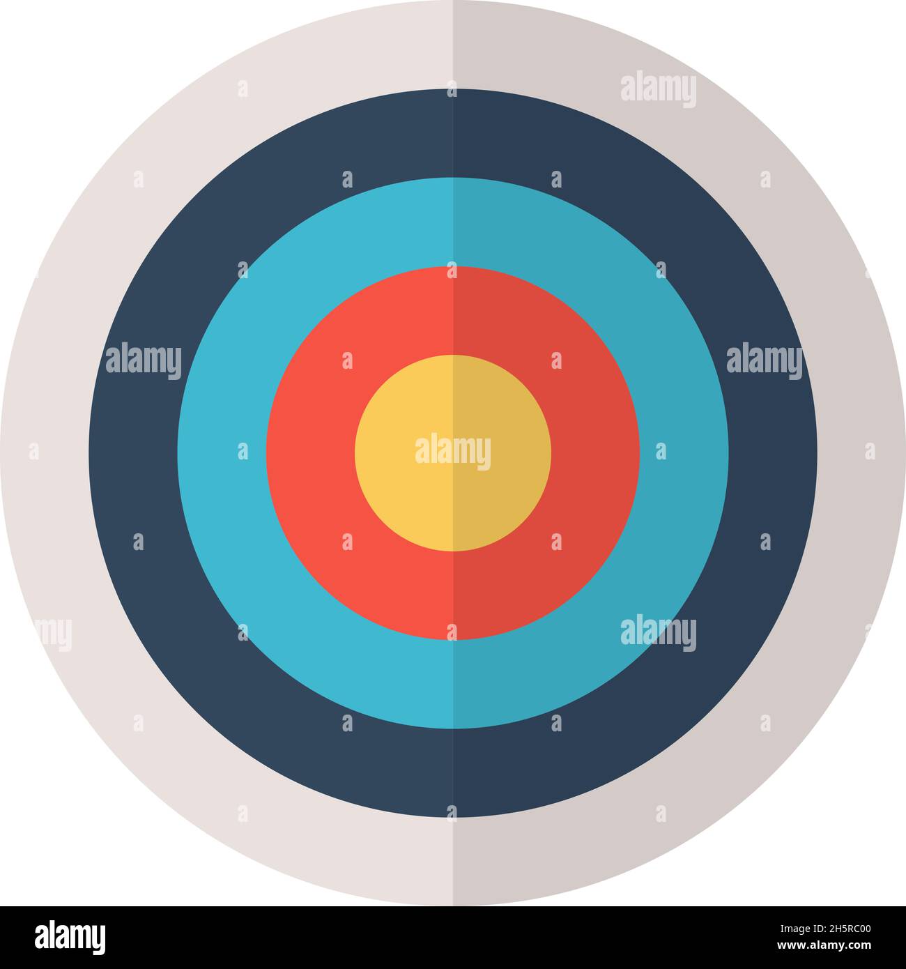 target on white background in flat style, vector illustration Stock ...