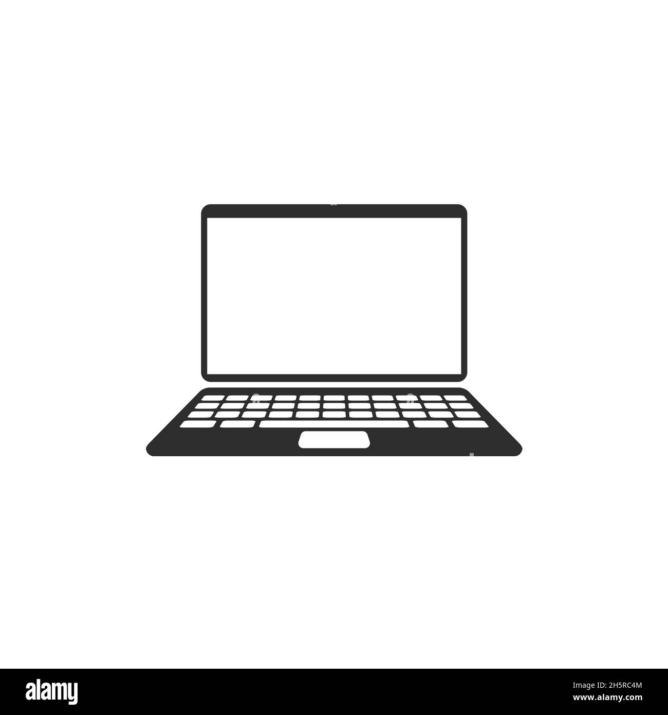 notebook vector icon, isolated illustration symbol, technology design ...