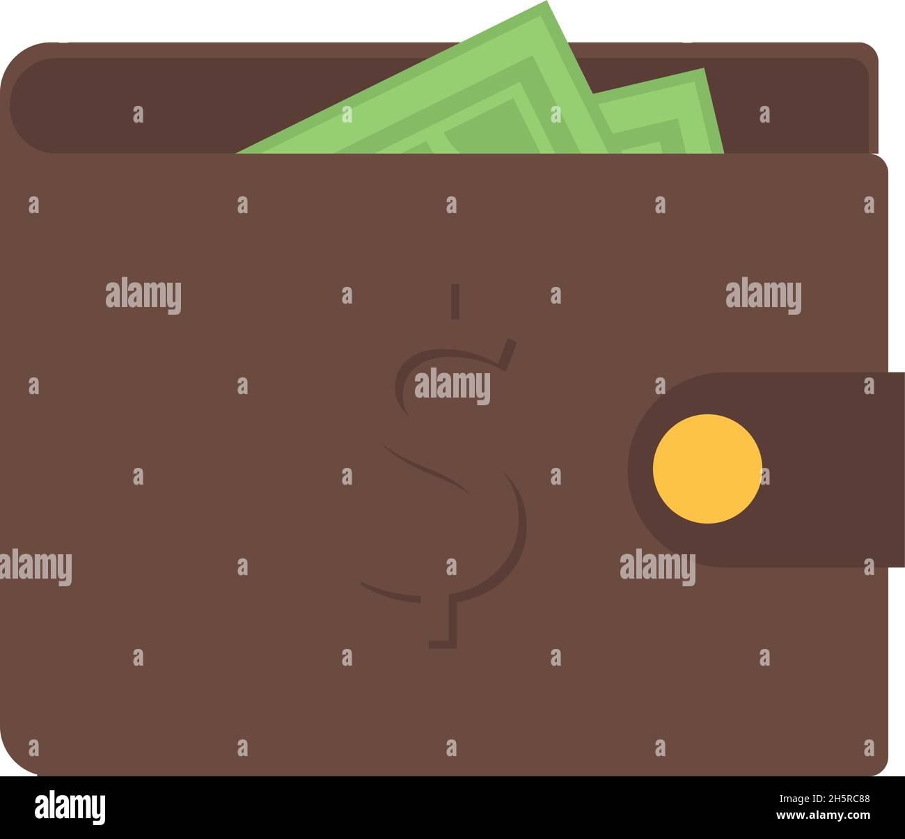 Saving money. Wallet vector graphic illustration in flat style Stock ...