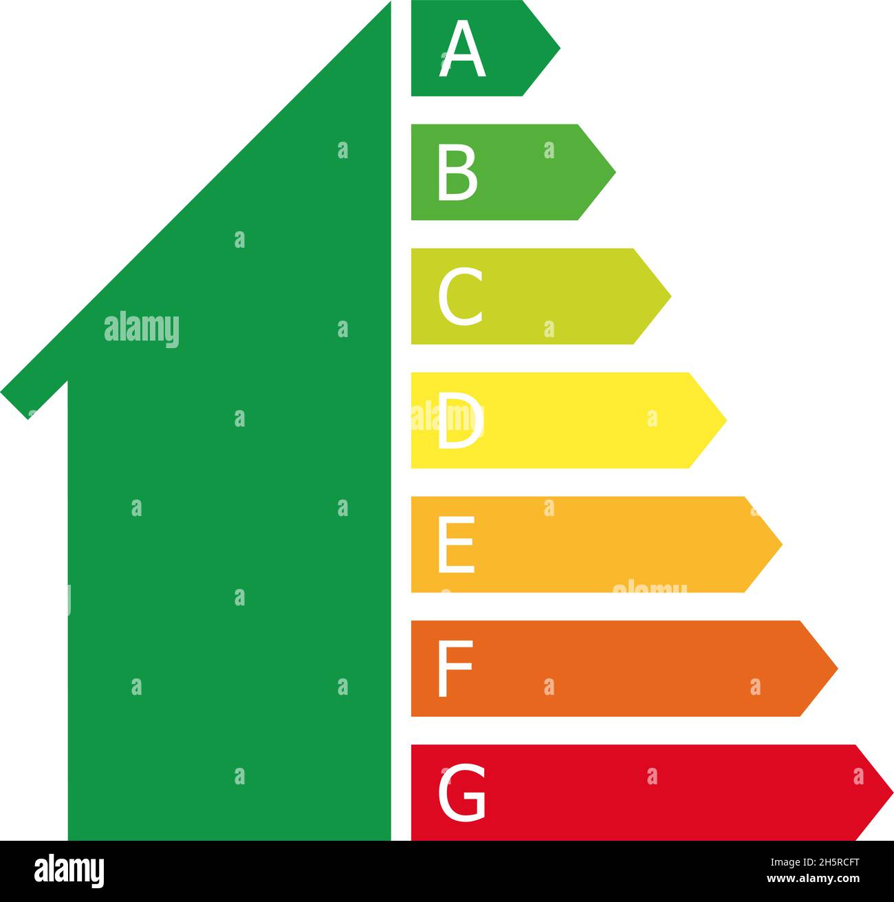 house energy saving color icon in flat style, vector illustration Stock ...