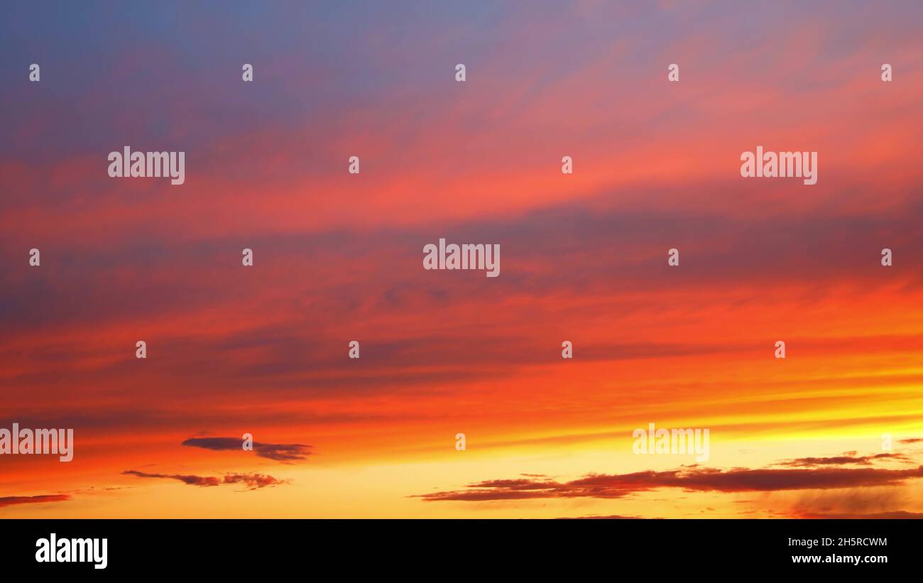Sunset Sky. Sunset Sky Natural Background Stock Photo - Alamy