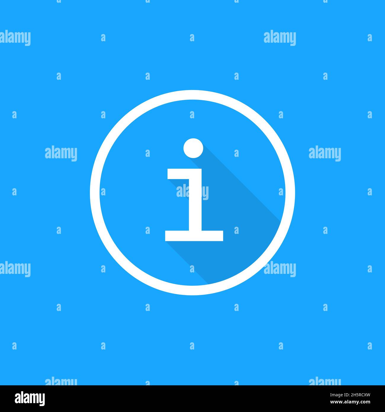 Round button. Cursor icon. Flat icon with info icon. Vector ...
