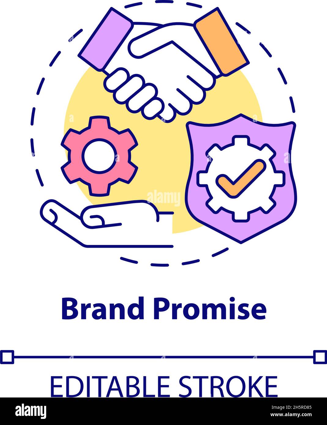 Brand promise concept icon Stock Vector Image & Art - Alamy