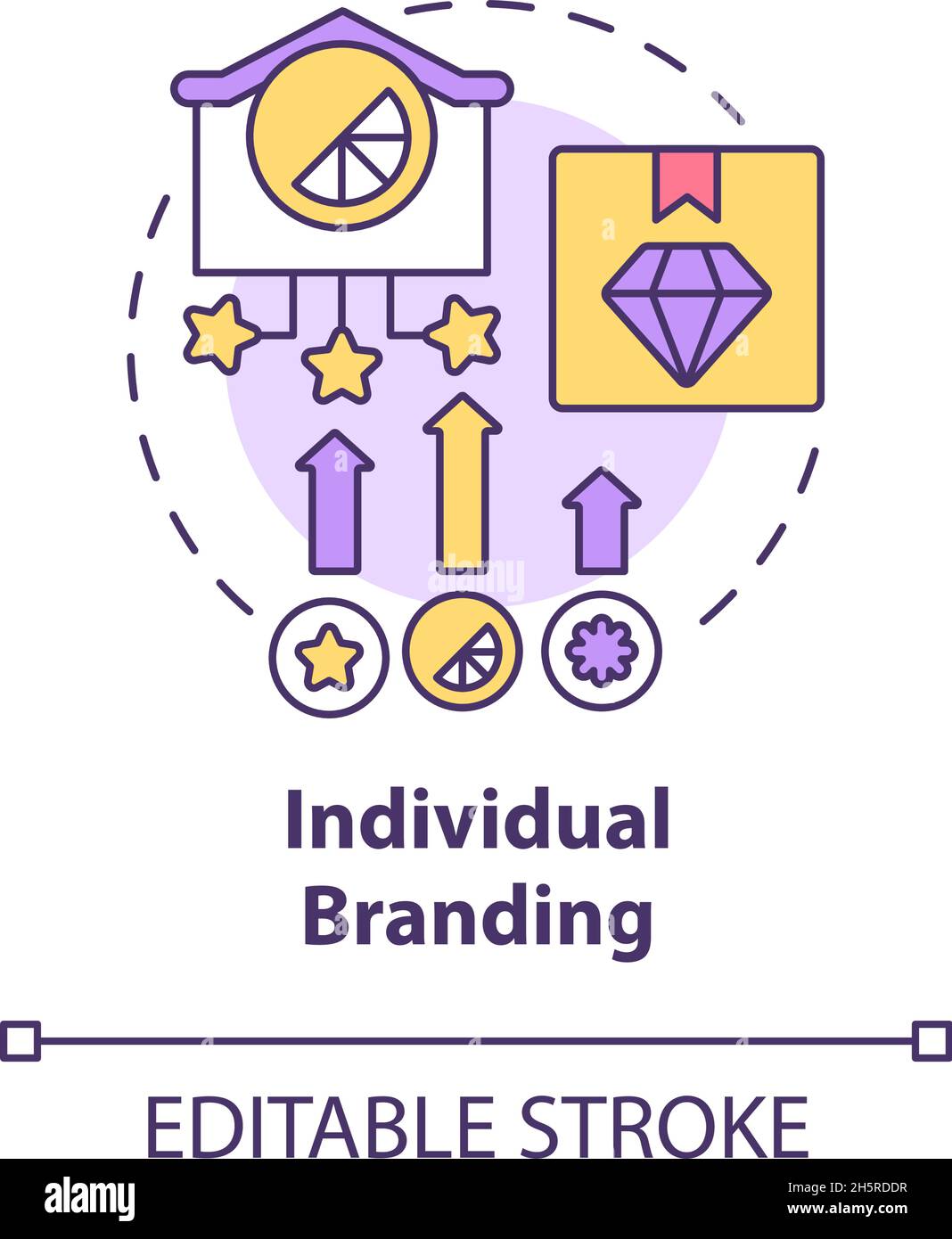 Individual branding concept icon Stock Vector Image & Art - Alamy