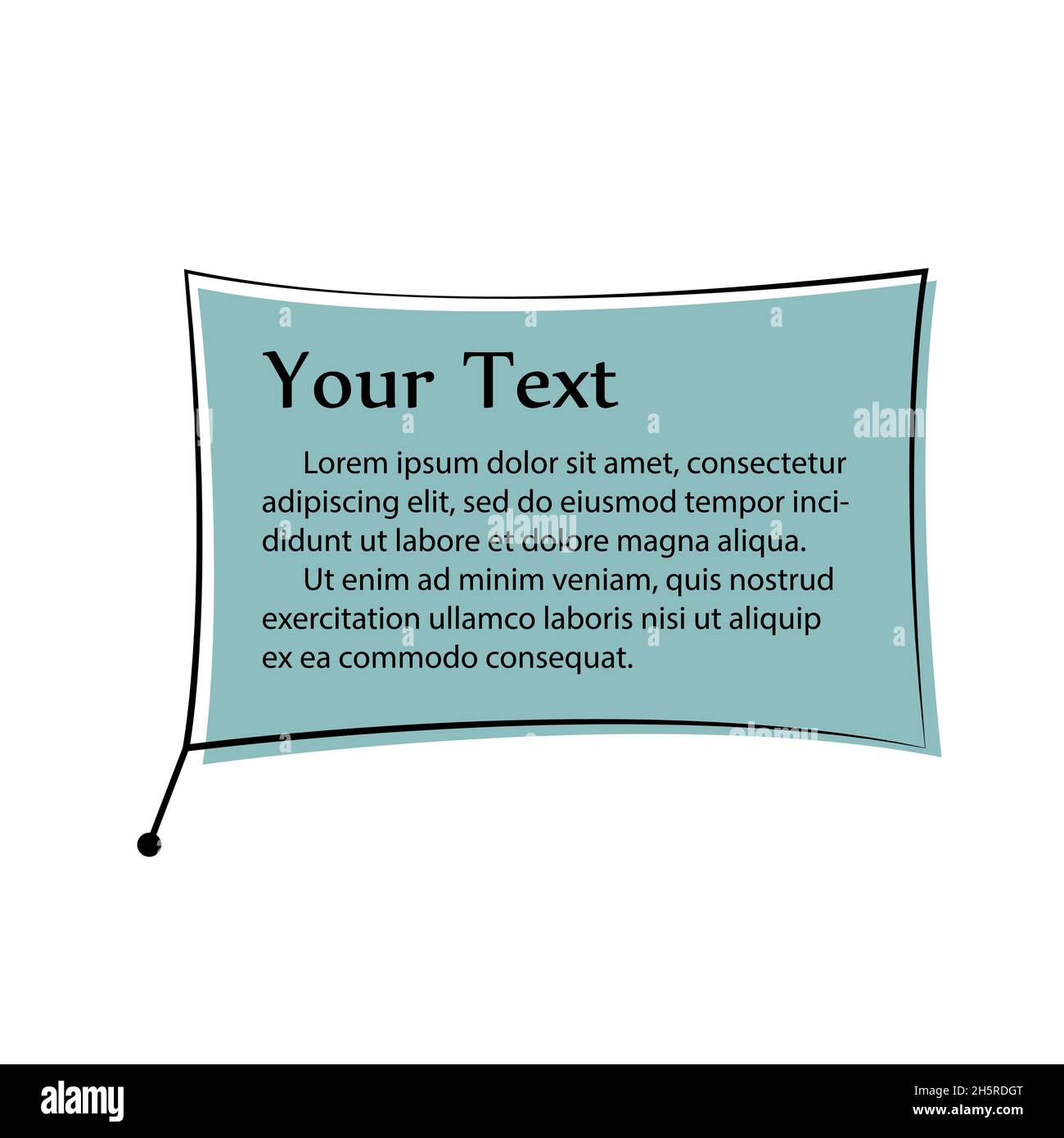 Text box vector vectors hi-res stock photography and images - Alamy