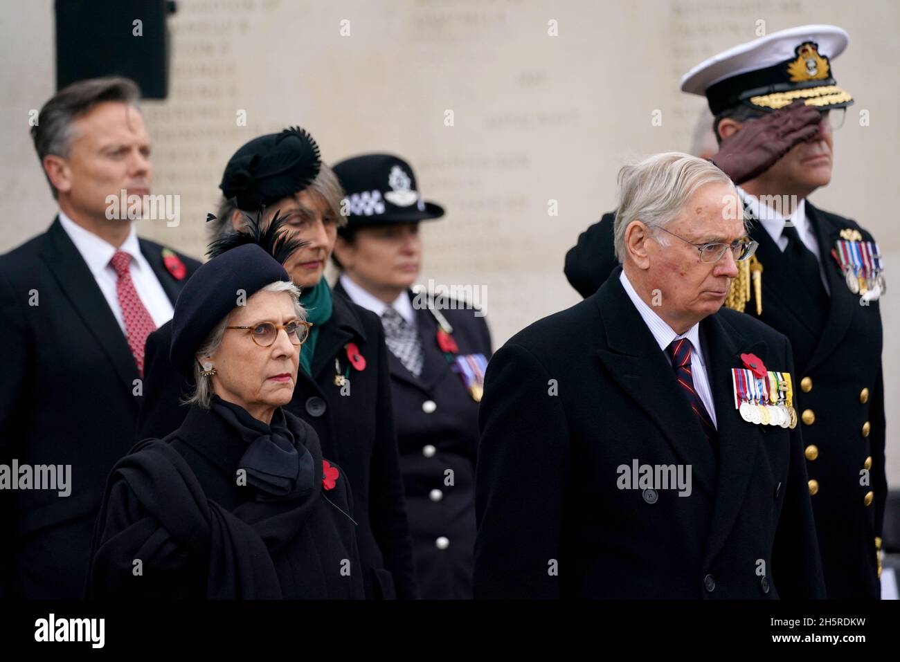 The Duke and Duchess of Gloucester during the service to remember the ...