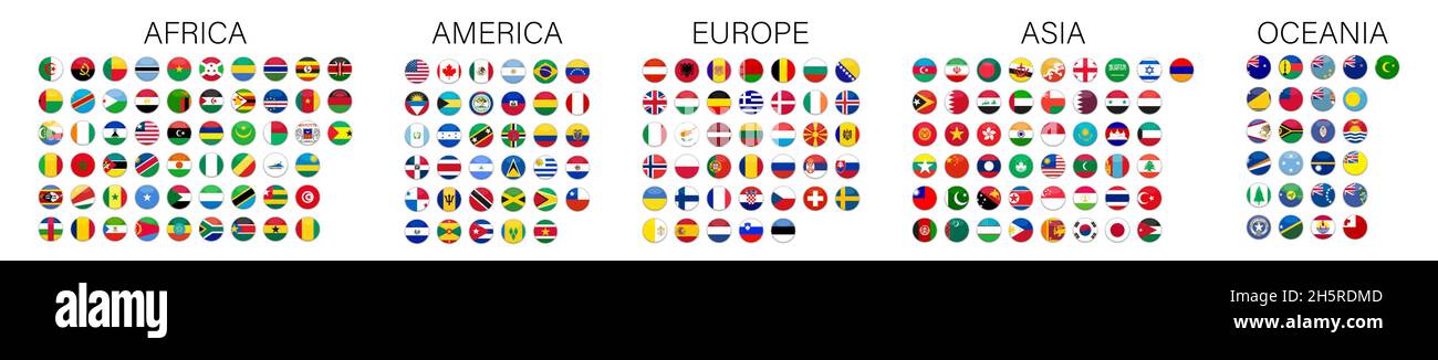 Flags of the world, great design for any purposes. Isolated vector sign ...