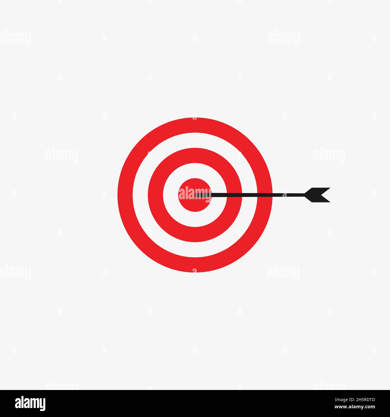 Target simple vector icon. Flat vector infographic illustration Stock ...