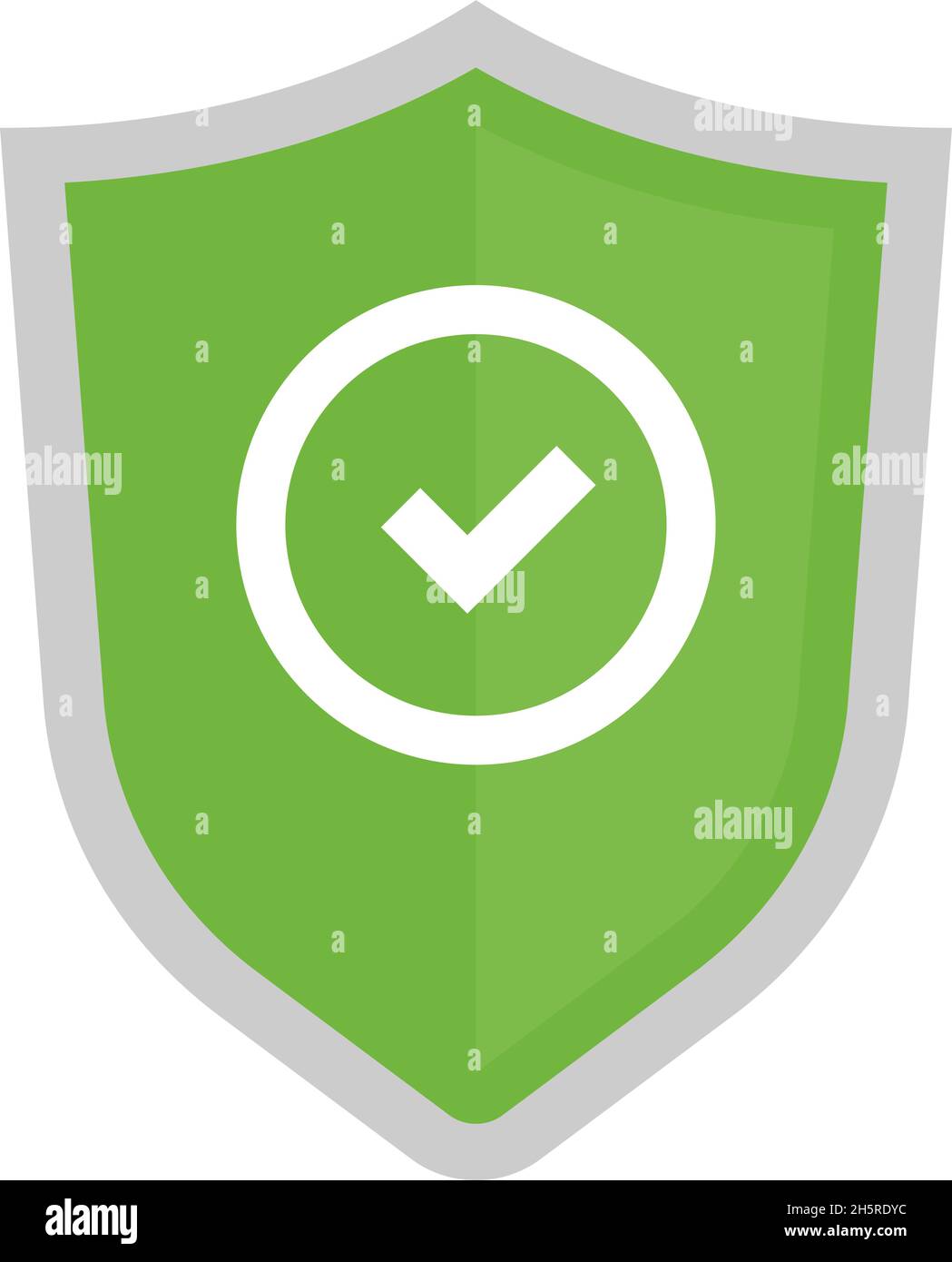 illustration with shield checkmark for decoration design, safety badge ...
