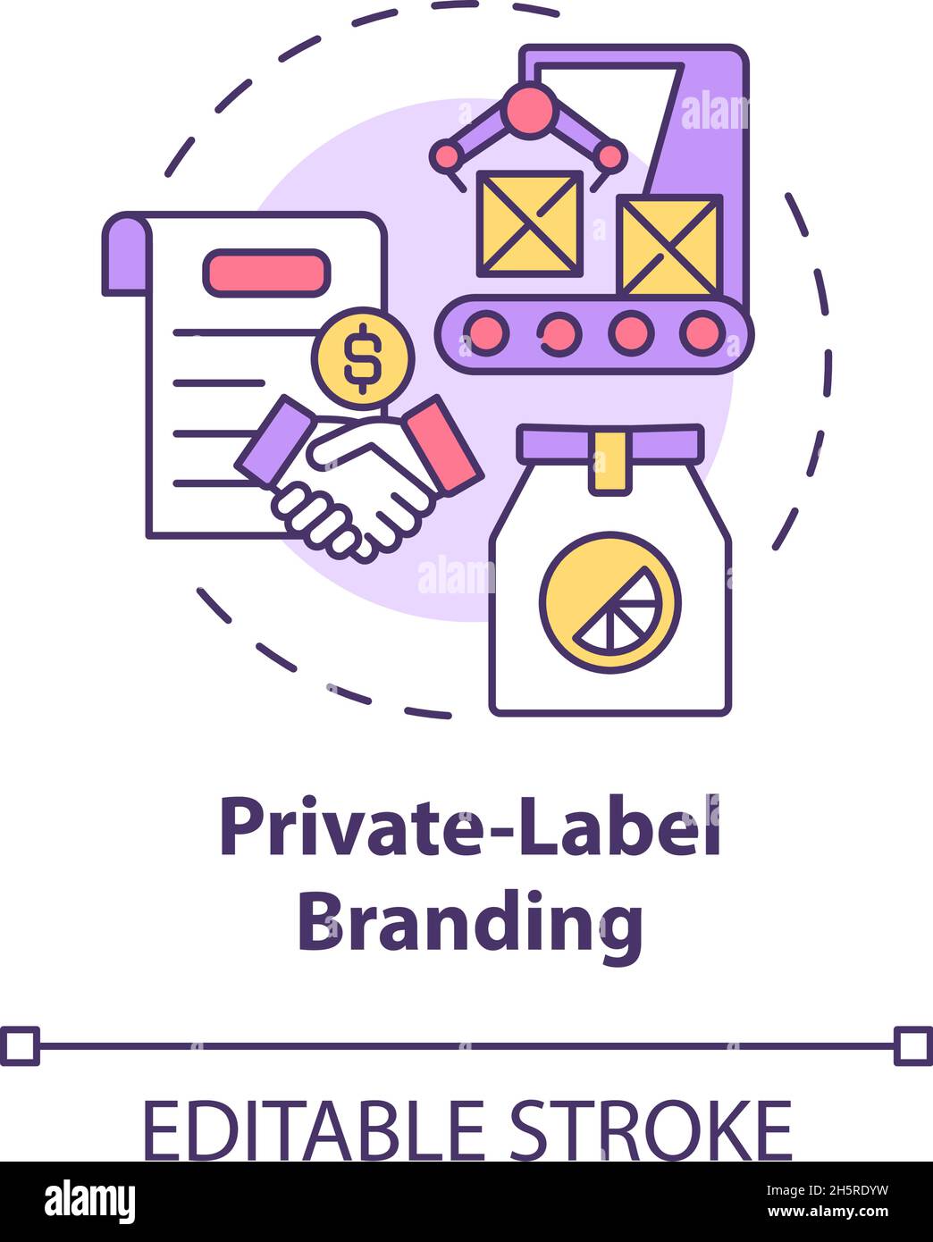 Personal branding strategy symbol Cut Out Stock Images & Pictures - Alamy