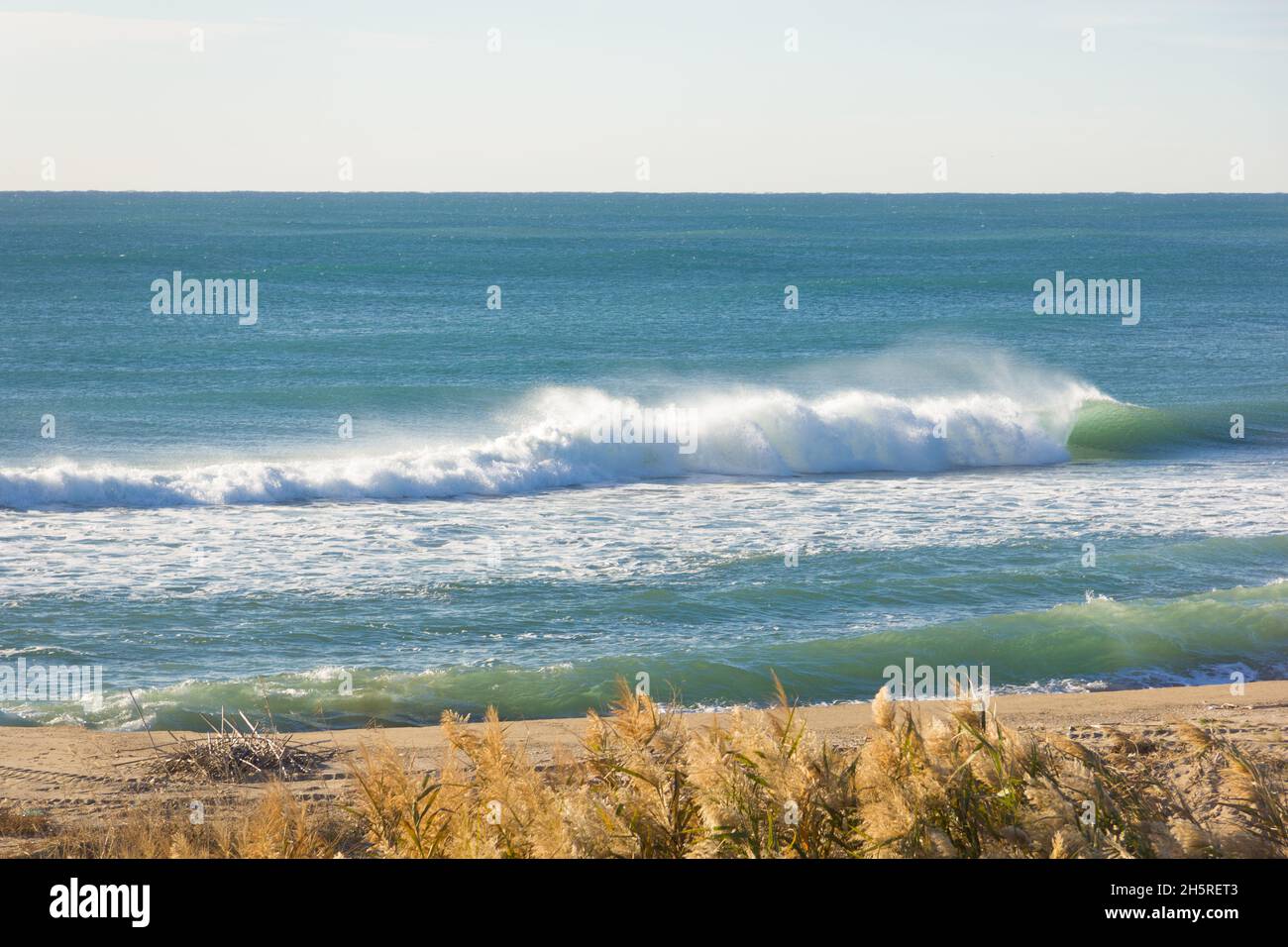Waves, bad sea on the beach Stock Photo - Alamy