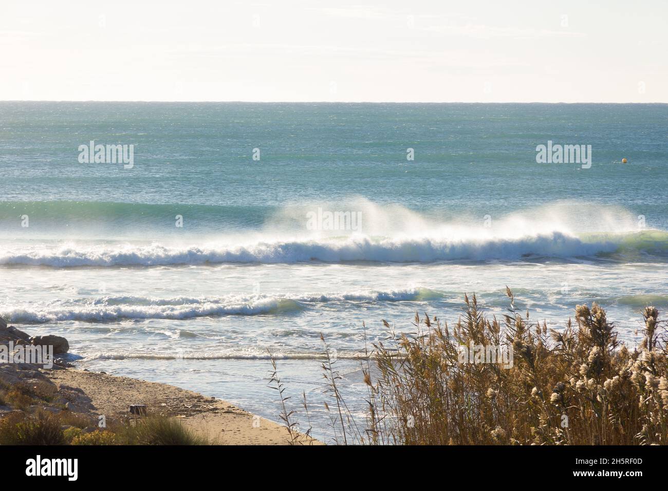 Waves, bad sea on the beach Stock Photo - Alamy