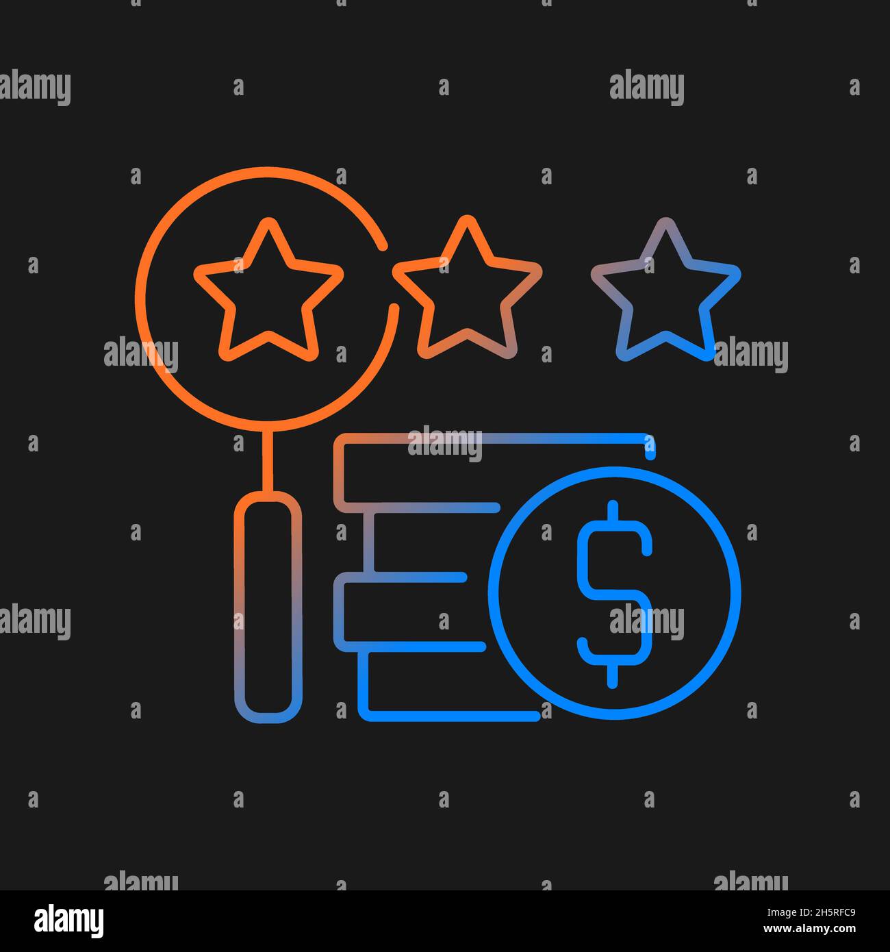 Appraisal icon black vector Stock Vector Images - Alamy