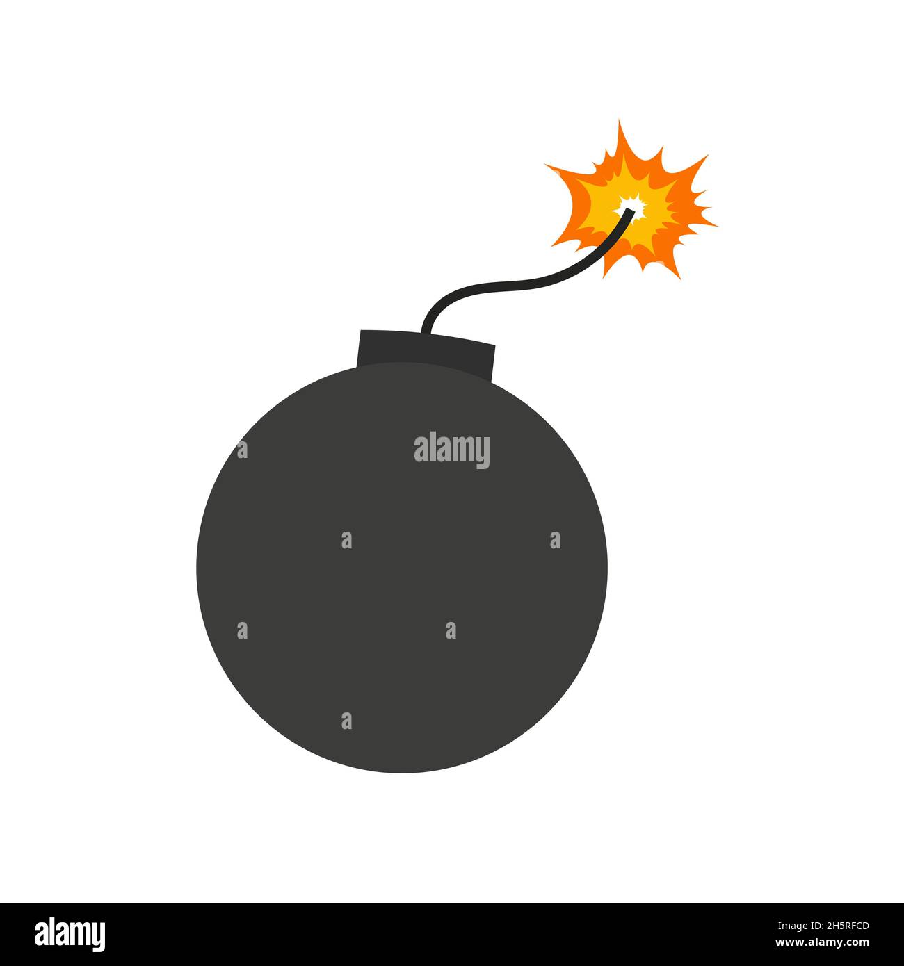 Bomb flat, great design for any purposes. Vector illustration flat ...