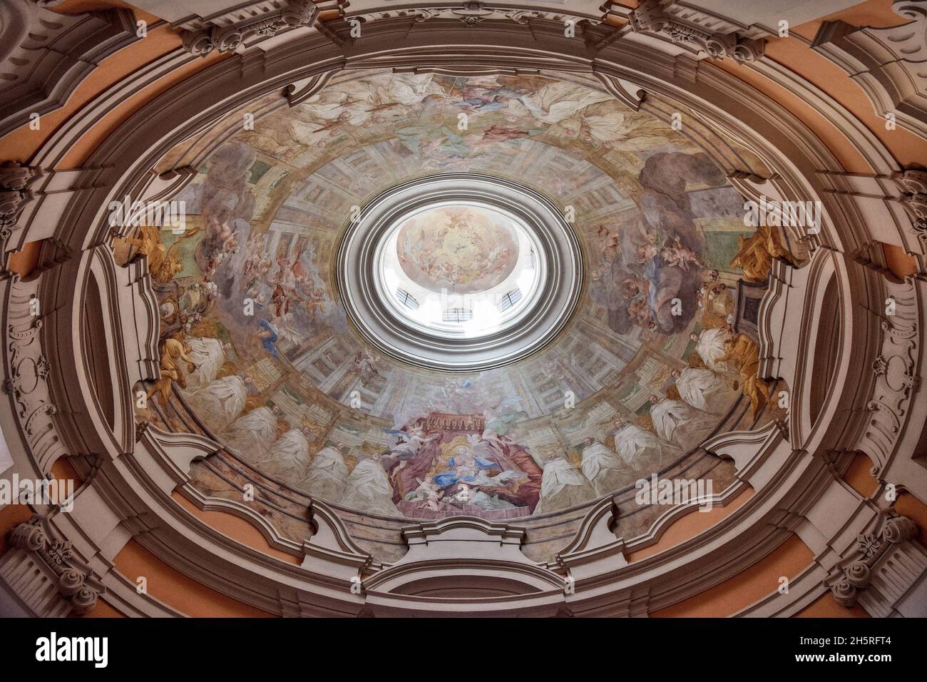 The Plasy Monastery, the large complex of monastery, castle and ...