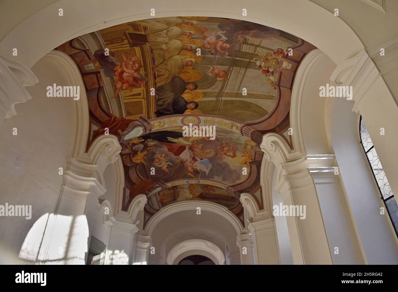 The Plasy Monastery, the large complex of monastery, castle and ...