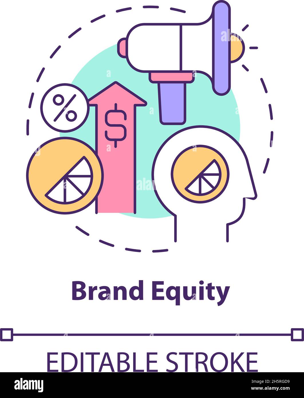 Brand equity concept icon Stock Vector Image & Art - Alamy