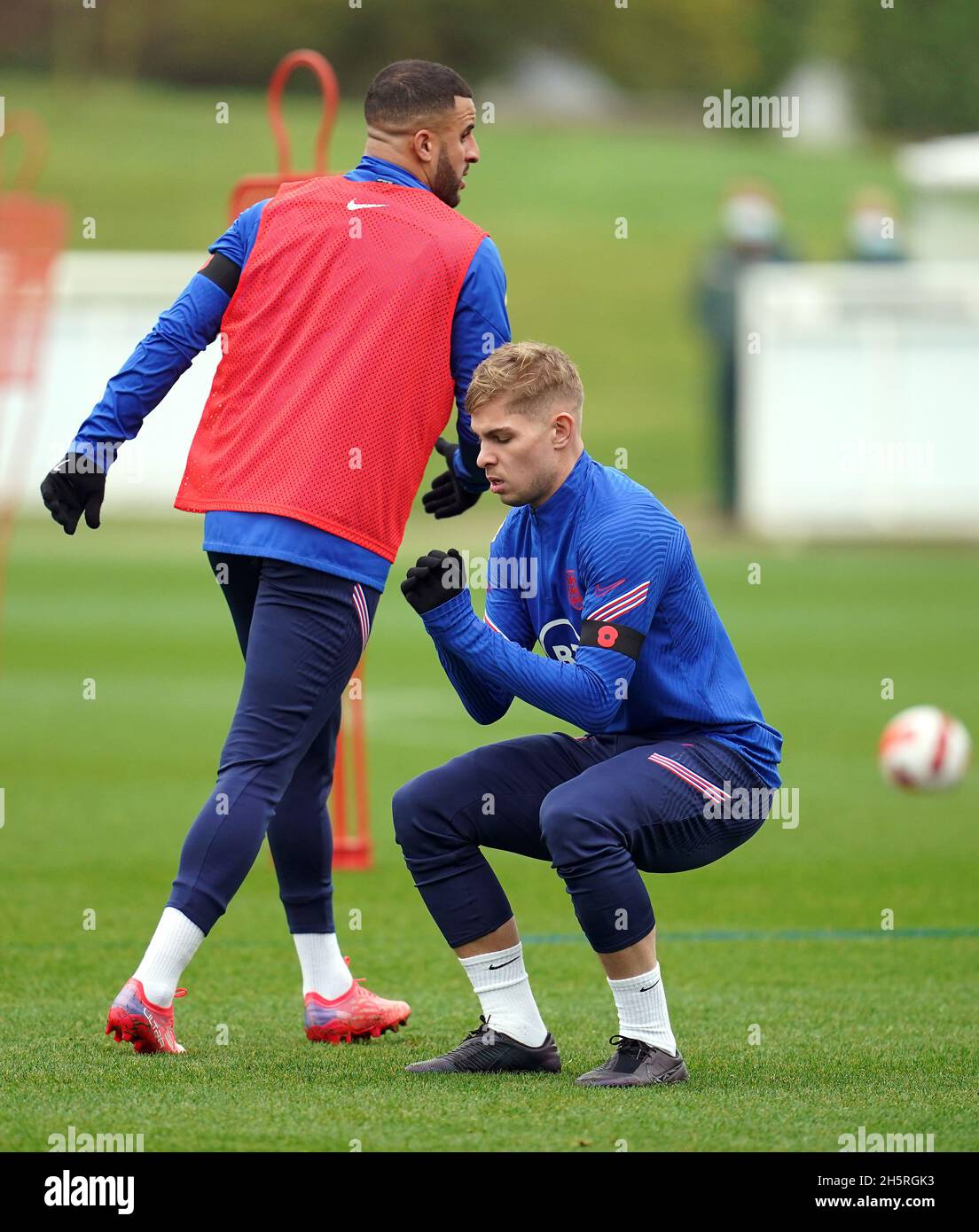 England's Emile Smith Rowe during a training session at St George's ...