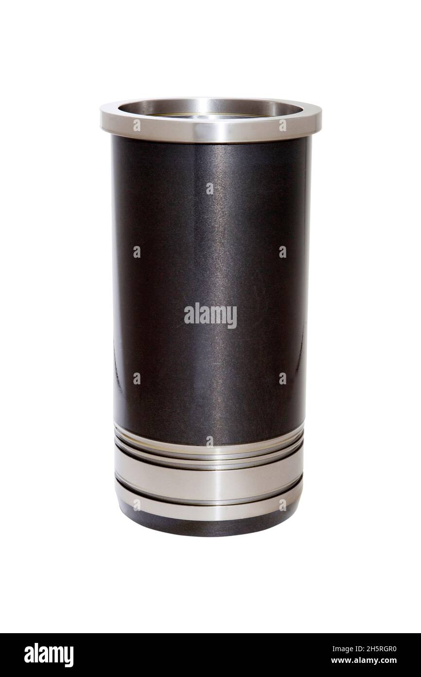 cylinder engine liner on white background Stock Photo - Alamy