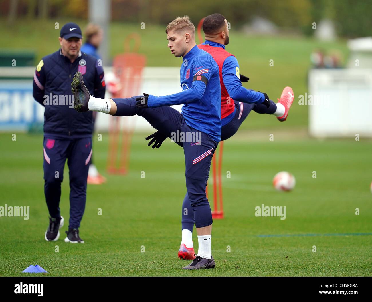 England's Emile Smith Rowe during a training session at St George's ...