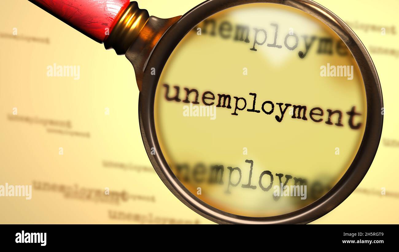 Unemployment word hi-res stock photography and images - Alamy